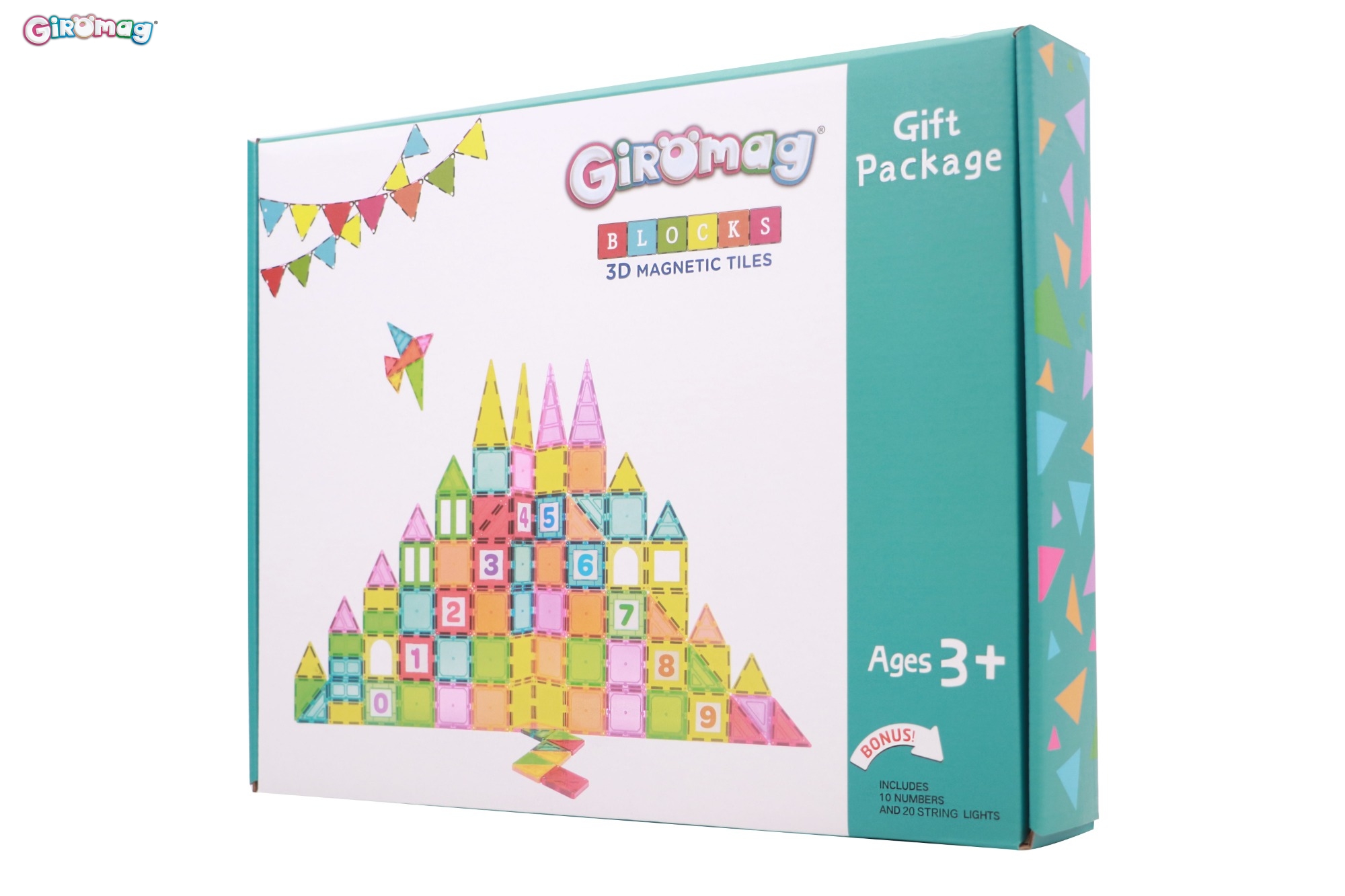 Giromag magnetic building blocks candy series magnet tiles for toddlers ...